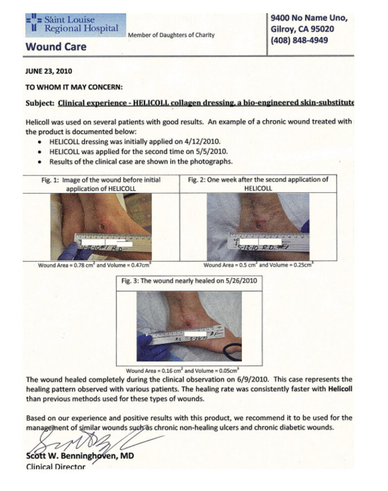 Helicoll® Case Reports